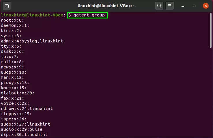 Ubuntu ۾ گروپ ايڊڊ ڪمانڊ ڪيئن استعمال ڪجي 12553_5
