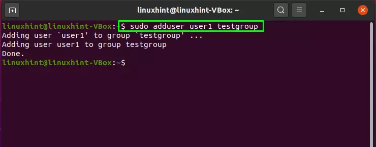 Ubuntu ۾ گروپ ايڊڊ ڪمانڊ ڪيئن استعمال ڪجي 12553_9