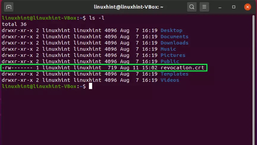 Ubuntu تي Gpg ڪمانڊ ڪيئن استعمال ڪجي 12556_13