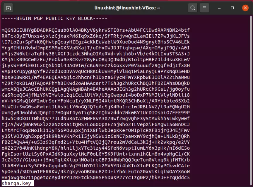 Ubuntu'та Gpg командасын ничек кулланырга 12556_17