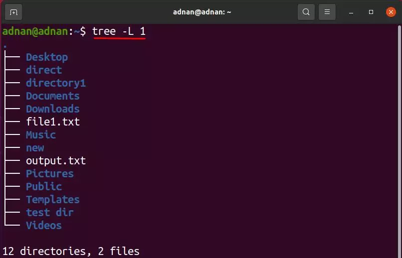 Tree Command ใน Ubuntu คืออะไร 12557_24