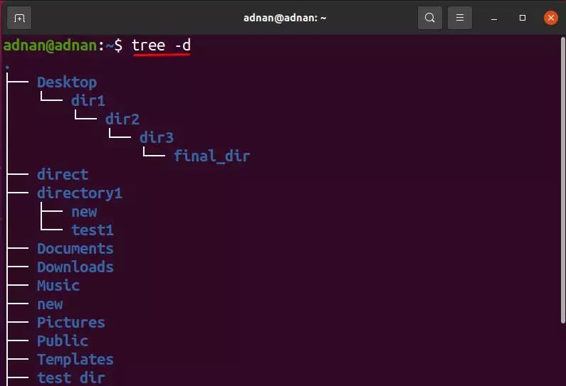 Tree Command ใน Ubuntu คืออะไร 12557_6