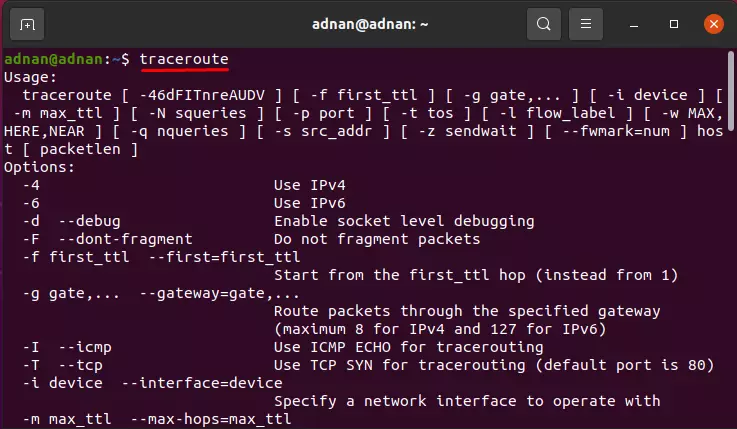 Kako namestiti in zagnati traceroute na Ubuntu 12560_2