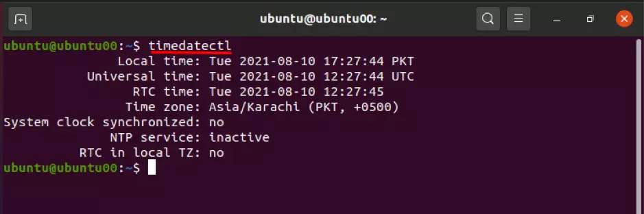 Чӣ тавр истифода бурдани Ubuntu Timedatectl 12565_1