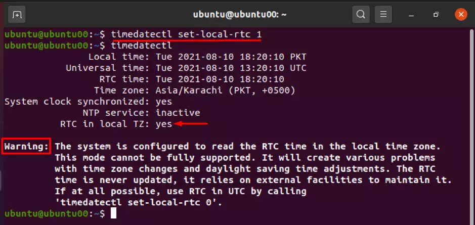 Ubuntu Timedatectl-i nädip ulanmaly 12565_10