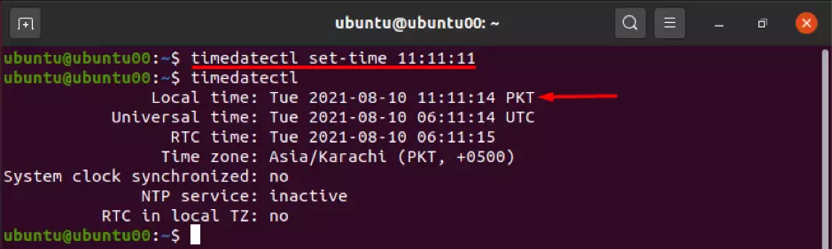 Чӣ тавр истифода бурдани Ubuntu Timedatectl 12565_2