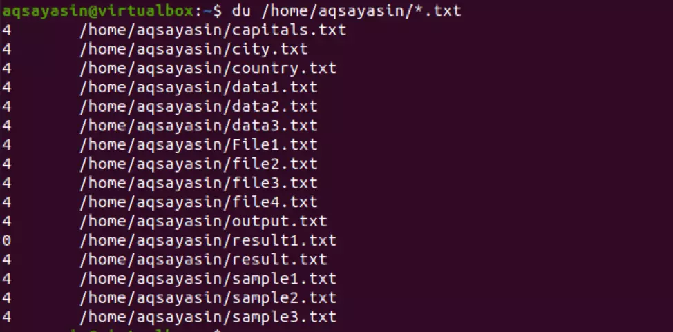 Εντολή Linux DU με παραδείγματα 12571_3