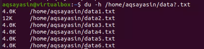 Εντολή Linux DU με παραδείγματα 12571_4