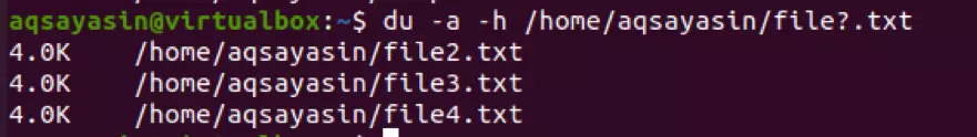 Komanda Linux DU me shembuj 12571_8