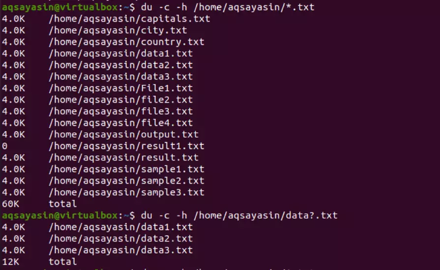 Εντολή Linux DU με παραδείγματα 12571_9