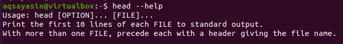 ဥပမာများဖြင့် Linux Head Command 12575_1