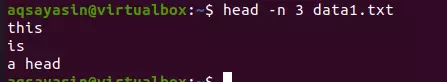 Linux Head Command με παραδείγματα 12575_6