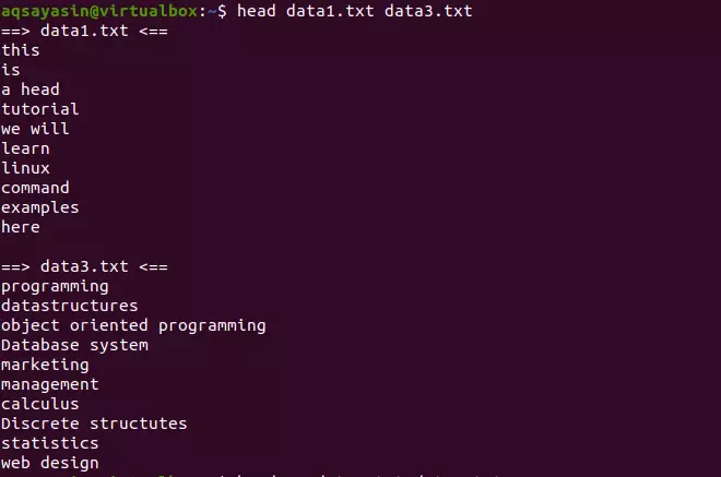 Linux Head Command su pavyzdžiais 12575_8