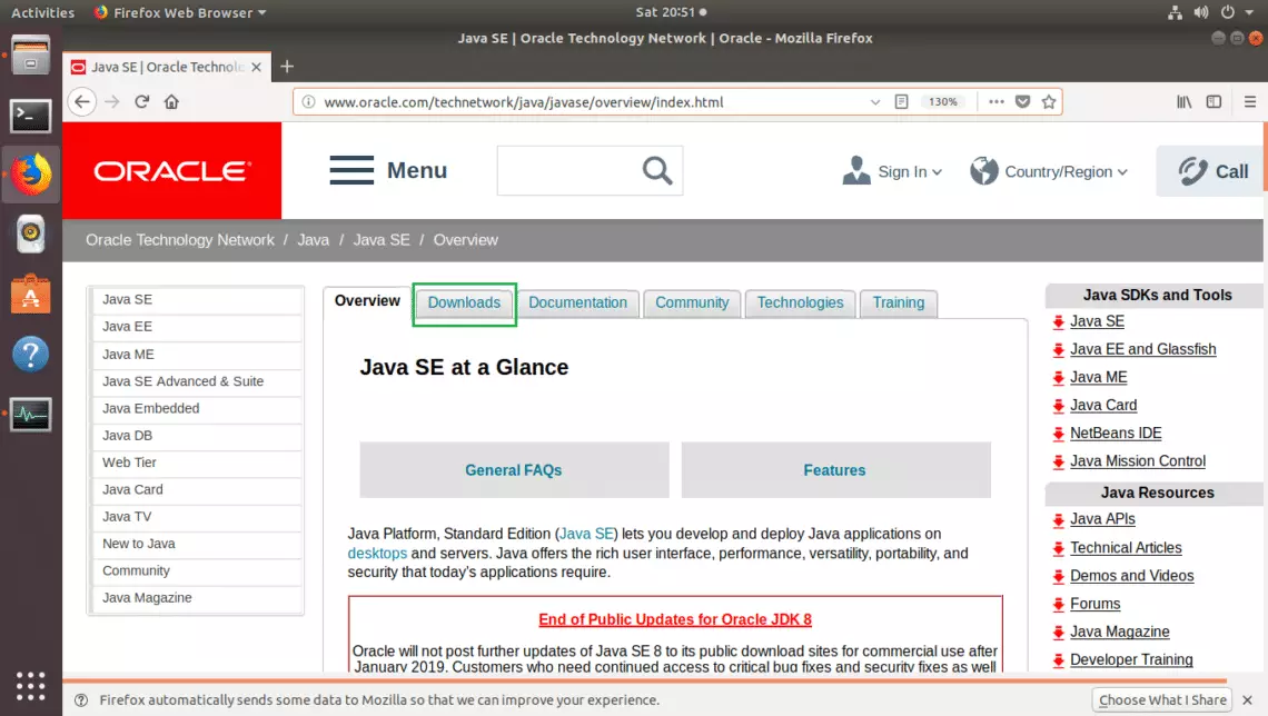 Instal·leu Oracle JDK 10 a Ubuntu 18.04 LTS
