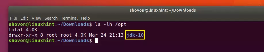 Nainstalujte Oracle JDK 10 na Ubuntu 18.04 LTS 12599_12