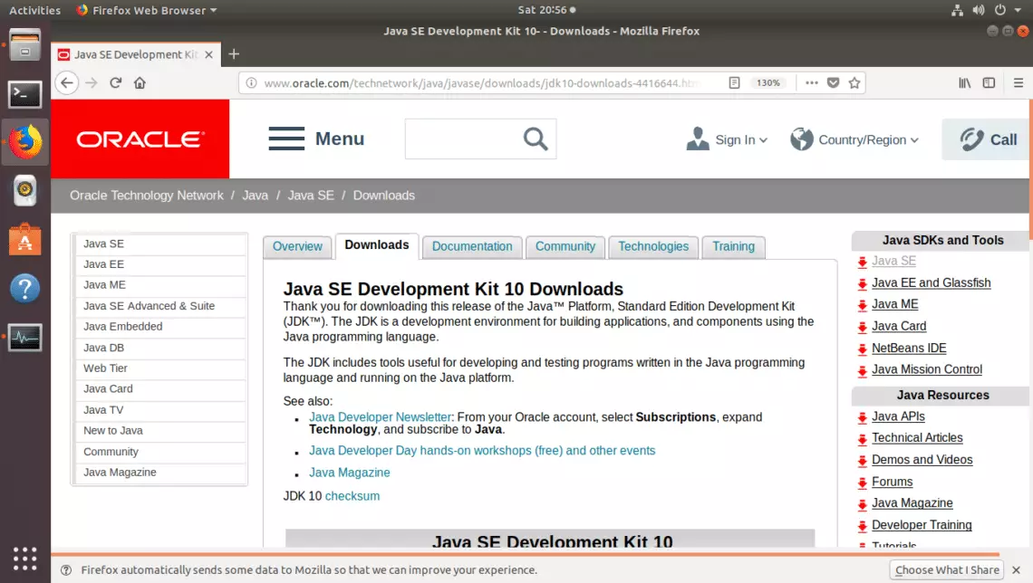 Nainstalujte Oracle JDK 10 na Ubuntu 18.04 LTS 12599_3