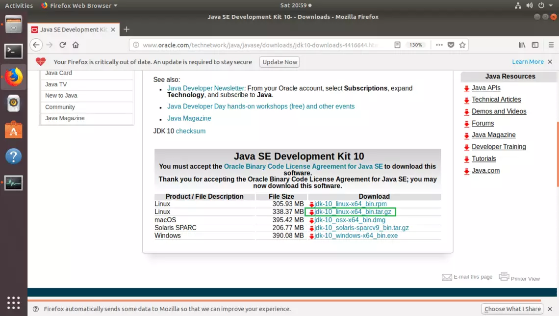 Nainstalujte Oracle JDK 10 na Ubuntu 18.04 LTS 12599_5