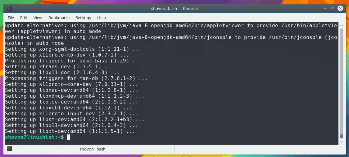 התקן את OpenJDK 8 ב-Debian 9 Stretch 12602_6