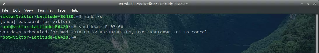 Paano I-shutdown ang Ubuntu 18.04 12604_2