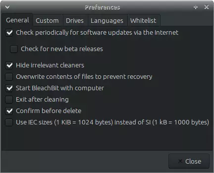 ຕິດຕັ້ງ BleachBit ສໍາລັບ Ubuntu 12606_9