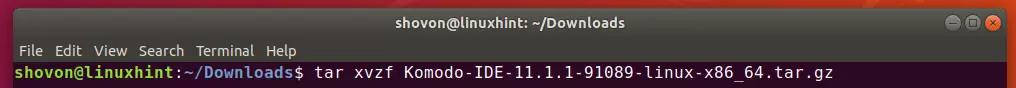 Faʻapipiʻi Komodo IDE ma Komodo Edit ile Ubuntu 12609_10