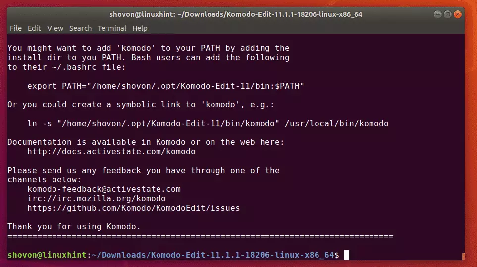 在 Ubuntu 上安装 Komodo IDE 和 Komodo Edit 12609_35