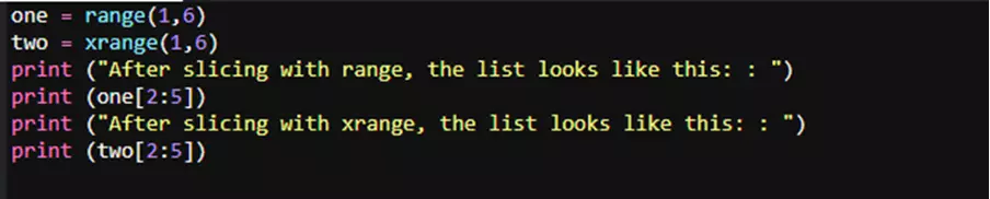 Како да се користи Xrange во Пајтон 12625_5