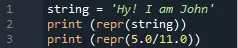 The__repr__ v Pythone 12626_1
