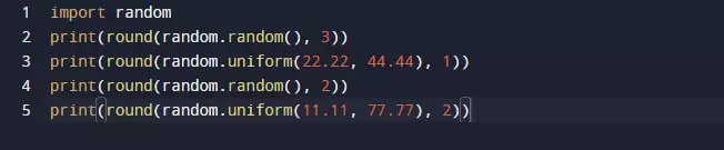 पायथन रैंडम फ्लोट नंबर उत्पन्न करता है 12640_5