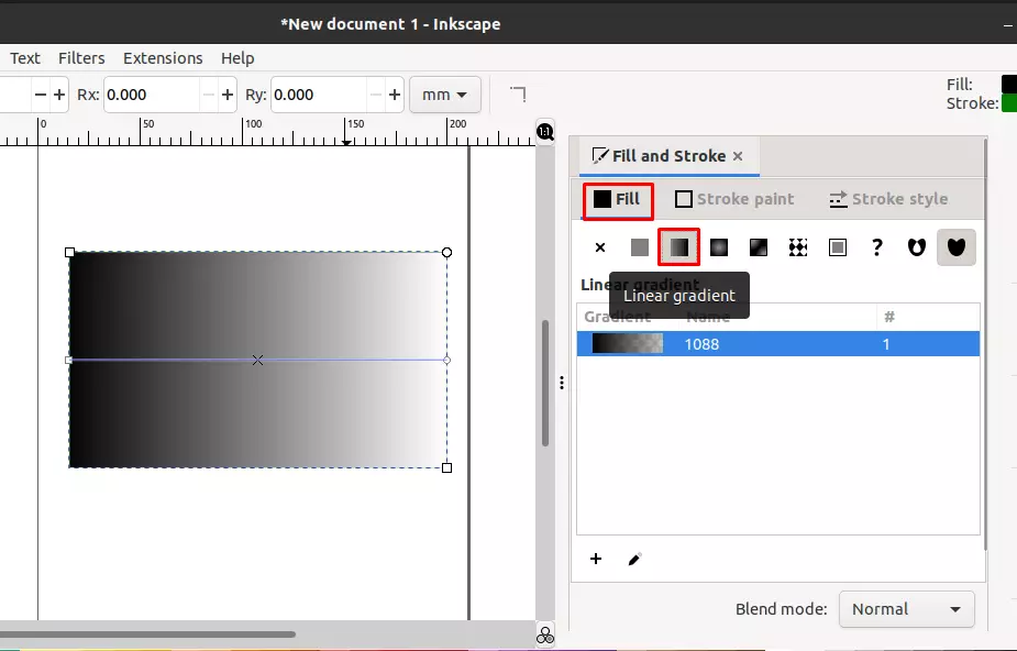 Inkscape ನಲ್ಲಿ ಗ್ರೇಡಿಯಂಟ್ ಅನ್ನು ಹೇಗೆ ರಚಿಸುವುದು 12645_7