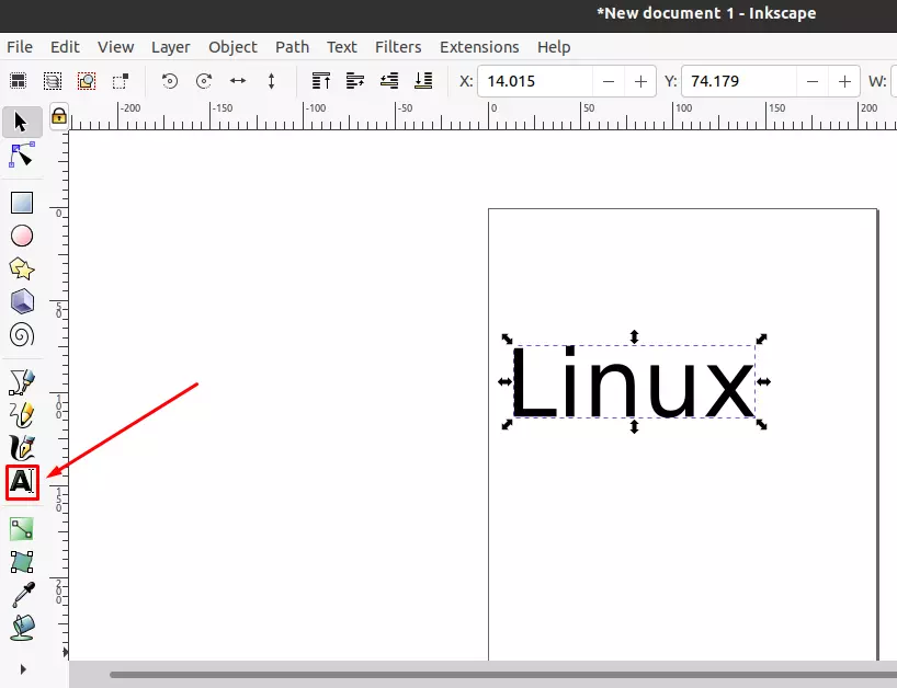 E faʻafefea ona faʻaliliu tusitusiga ile ala ile Inkscape 12648_12