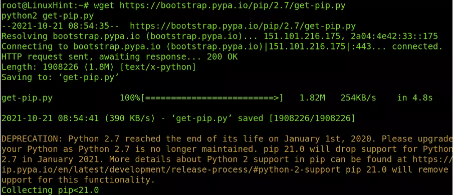 Ynstallearje PIP op Debian 11 1264_7