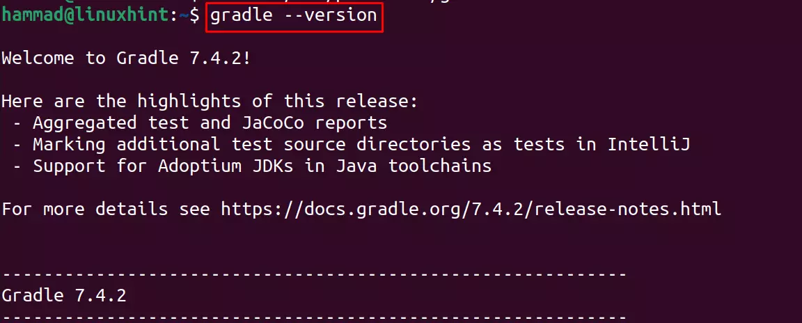 Jak zainstalować Gradle na Ubuntu 22.04 12675_11