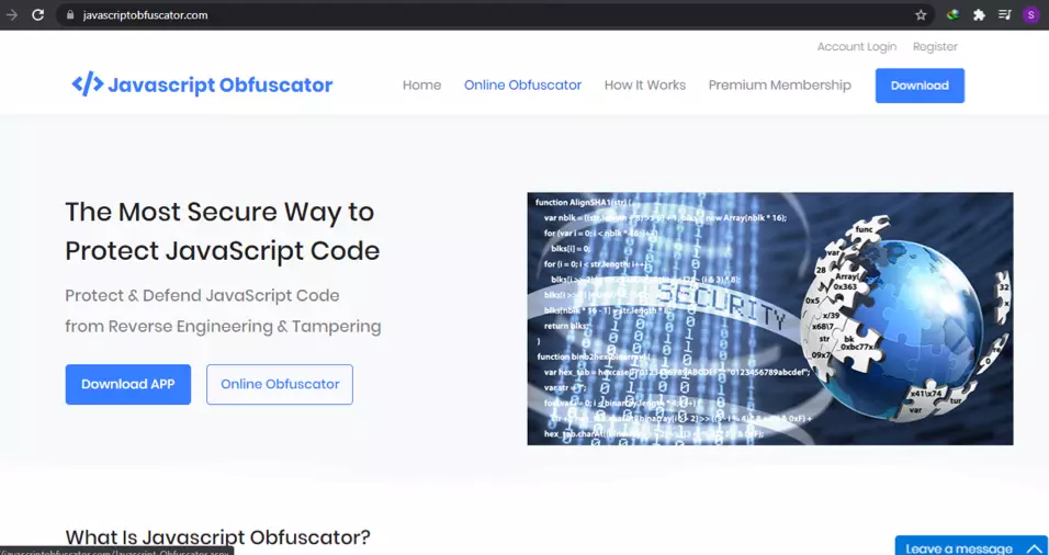 E fa'afefea ona ou fa'ailoga/puipuia le Javascript source code 12685_1