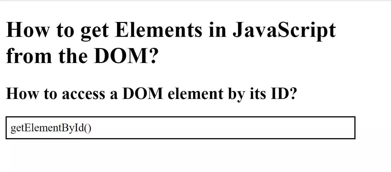 Cum să obțineți elemente din DOM în JavaScript 12690_1