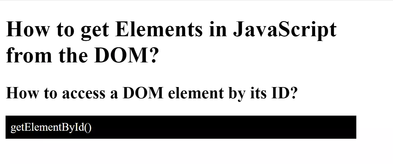 Cum să obțineți elemente din DOM în JavaScript 12690_3