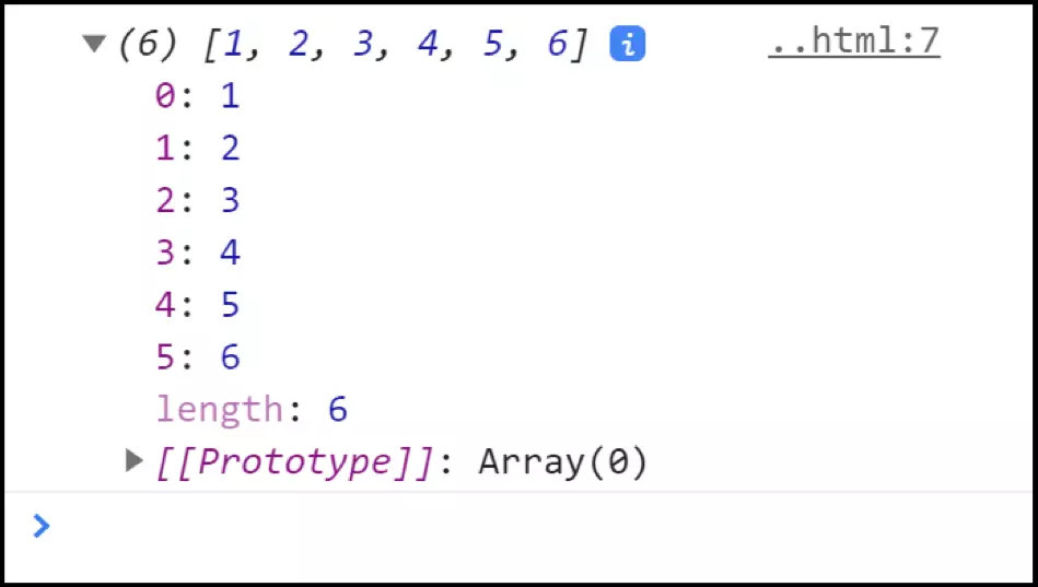 Kaip įtraukti elementus į masyvą „JavaScript“. 12696_3