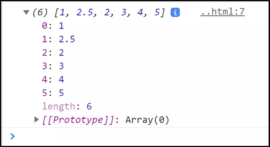 Kaip įtraukti elementus į masyvą „JavaScript“. 12696_7