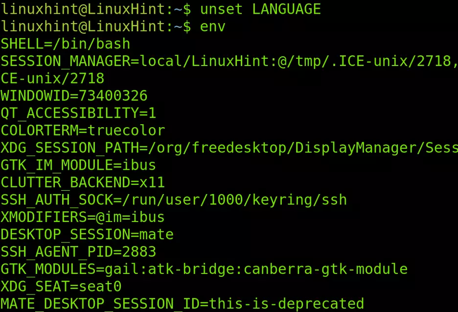 Pandhuan kanggo Mbusak Variabel Lingkungan ing Linux 126_2