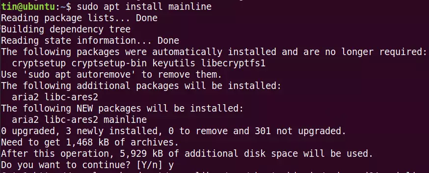 Verifique e atualize a versão do kernel do Ubuntu no Ubuntu 20.04 12708_10