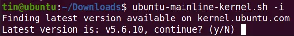 Verifique e atualize a versão do kernel do Ubuntu no Ubuntu 20.04 12708_7