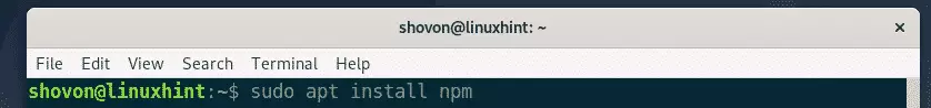 Fa'atuina Node.js ile Debian 10 12729_10