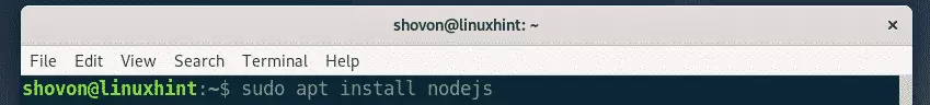 Debian 10 ನಲ್ಲಿ Node.js ಅನ್ನು ಸ್ಥಾಪಿಸಲಾಗುತ್ತಿದೆ 12729_3