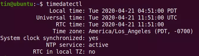 Kaip pakeisti laiko juostą Ubuntu 20.04 12806_3