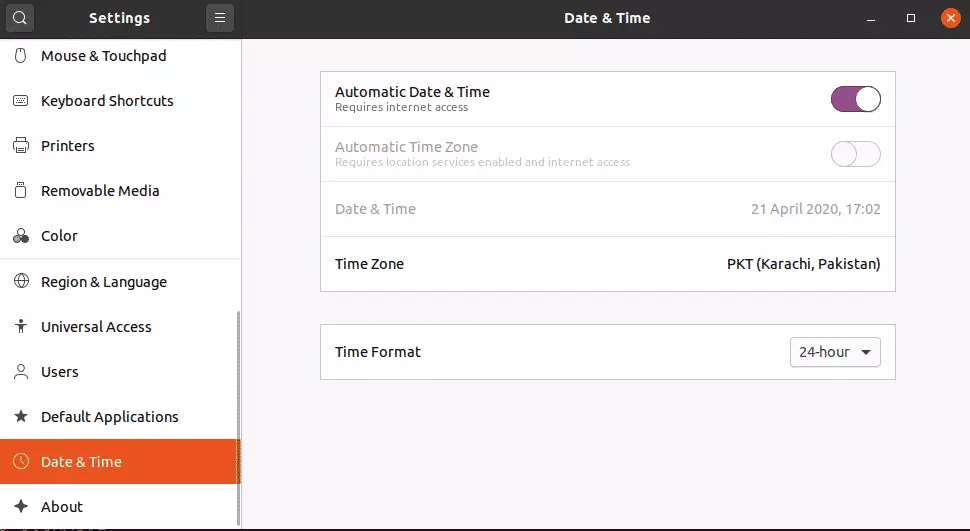 Bagaimana cara mengubah zona waktu di Ubuntu 20.04 12806_8