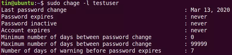 Come abilitare e applicare politiche di password sicure su Ubuntu 12807_7