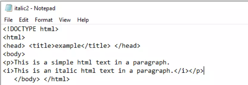 Cara membuat teks miring di HTML 12822_2
