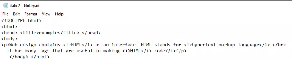 Как да направите текст с курсив в HTML 12822_4