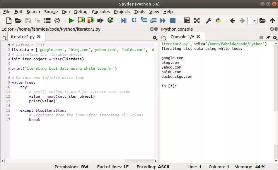 ตัววนซ้ำใน Python 12862_3