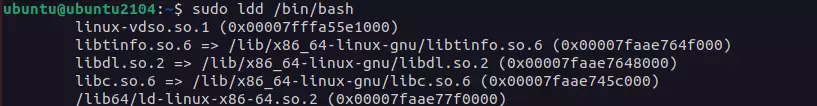 Linux හි LDD විධානය භාවිතා කරන්නේ කෙසේද 12896_1